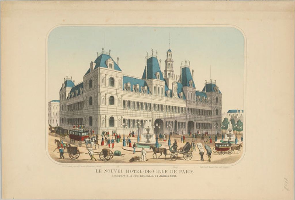 Le nouvel Hôtel de Ville de Paris, inauguré à la fête nationale, 14 ...