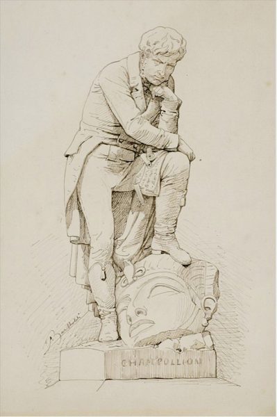 Champollion (statue de). - Musées Grand-Est