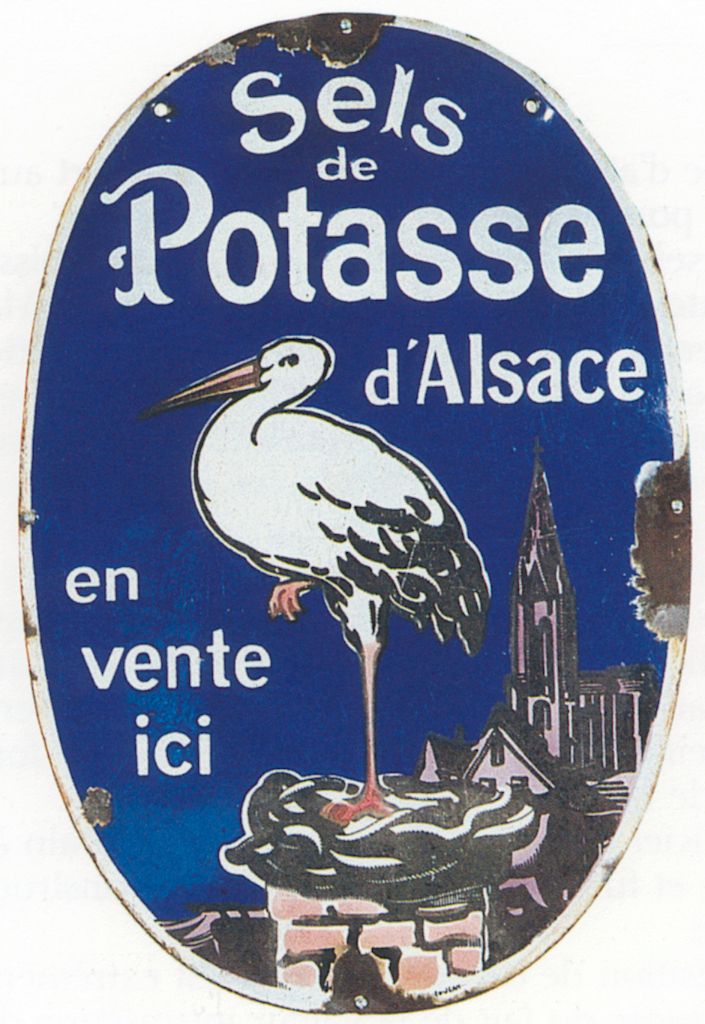 Plaque publicitaire ovale. - Musées Grand-Est